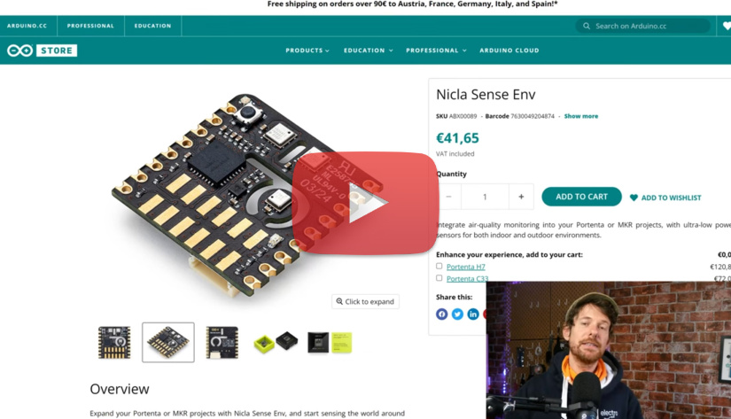 Explore the Arduino Nicla Sense Env for Real-Time Air Quality Sensing